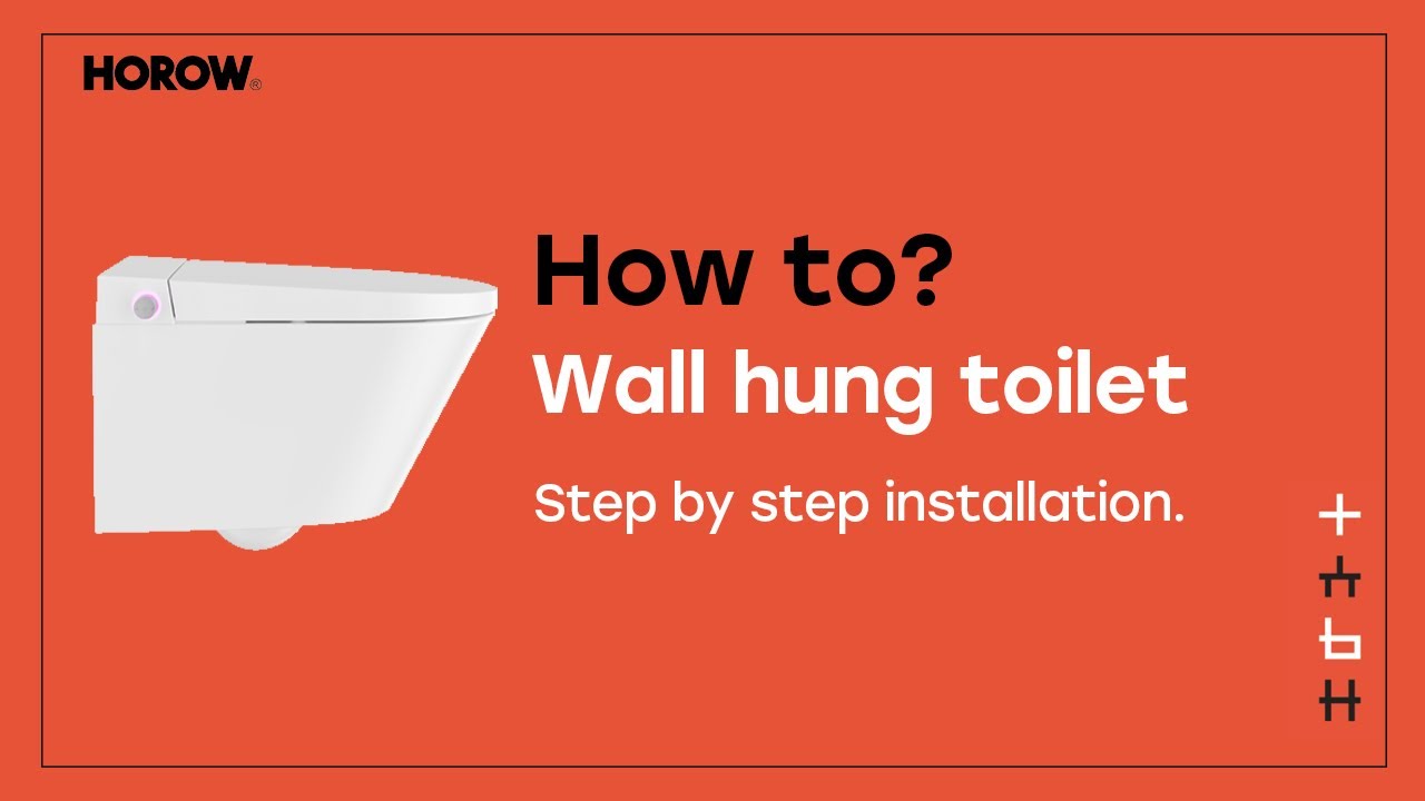HOROW G10 Wall Hung Smart Toilet Installation - YouTube
