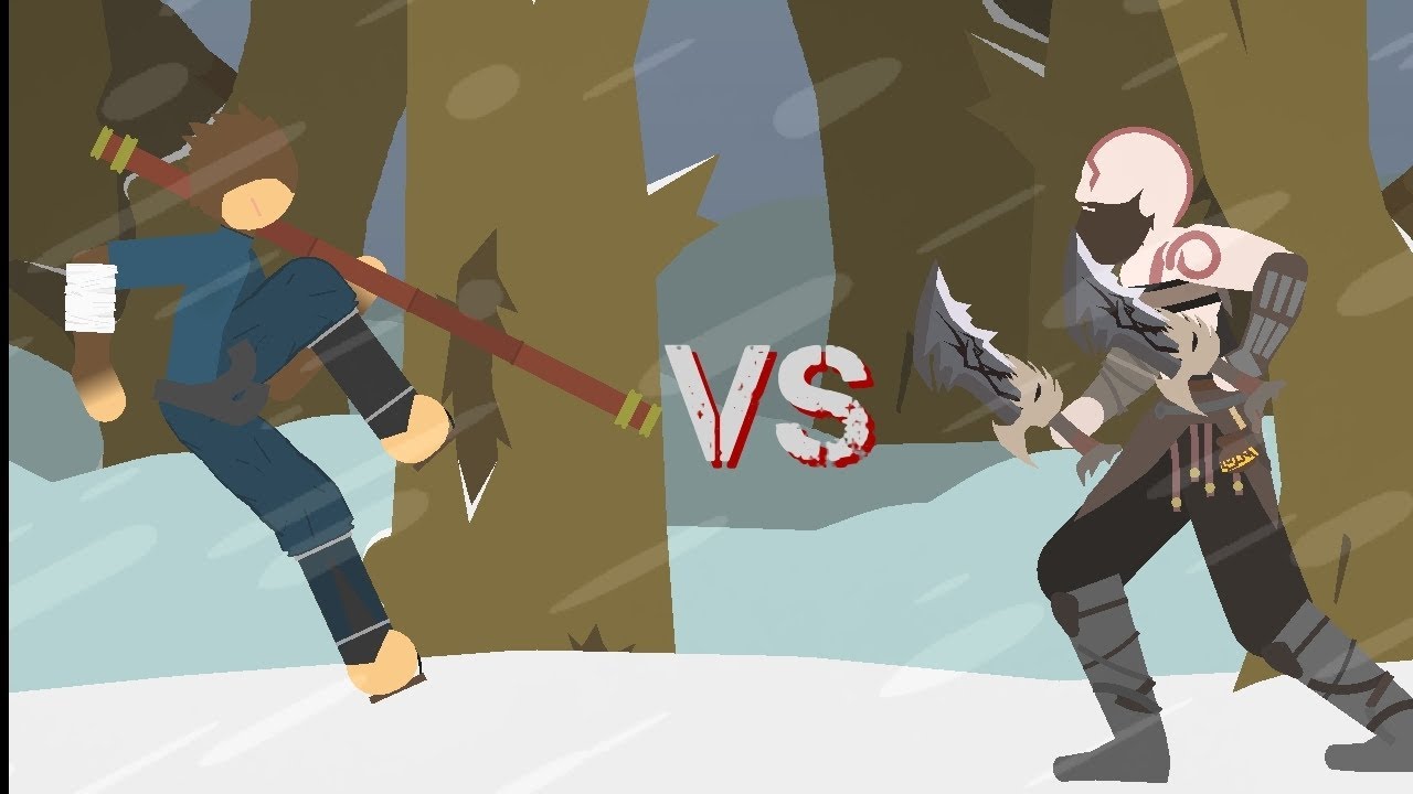 sun wukong vs kratos [Stick nodes Animation] - YouTube