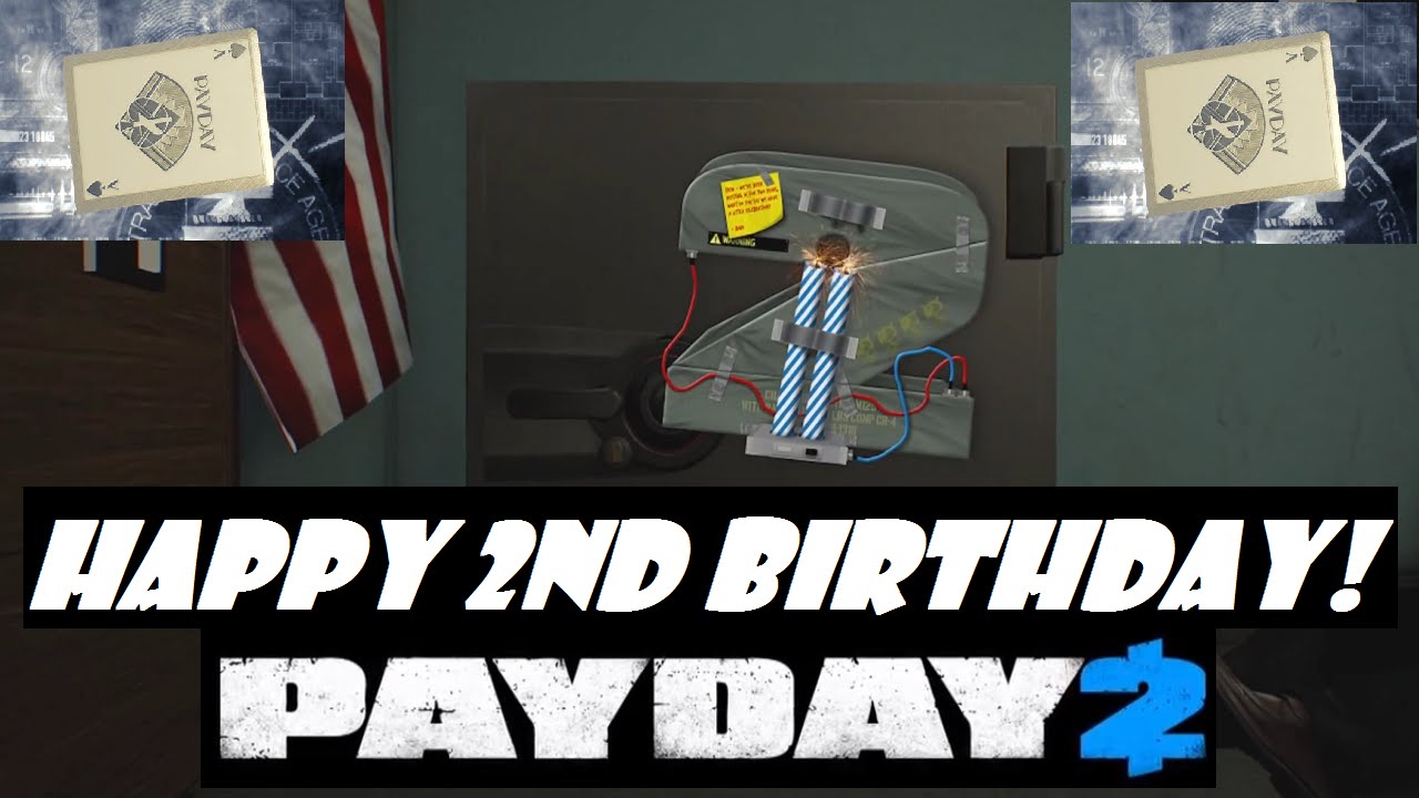 Payday 2 2nd Birthday! + New Throwable Weapon Ace of Spades Gameplay ...
