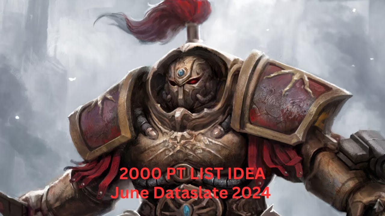 Adeptus Custodes 2000pt List June Dataslate - YouTube