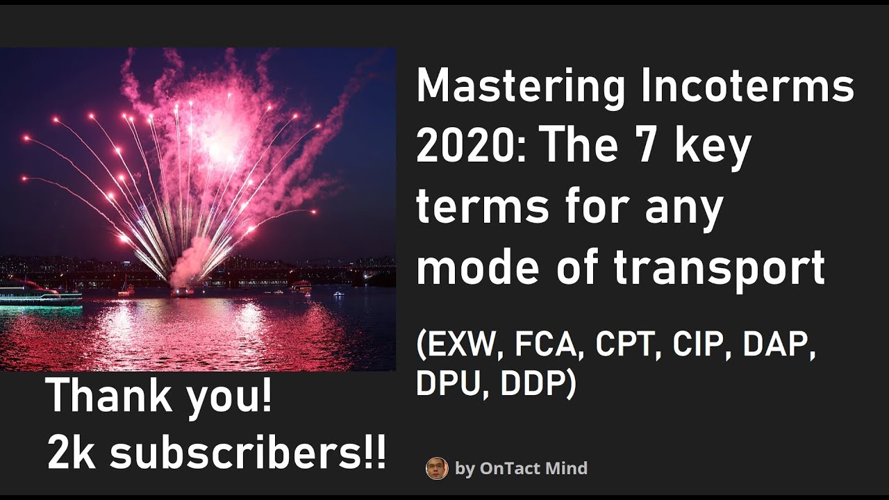 Mastering Incoterms 2020: Essential Shipping Terms Explained (EXW, FCA ...