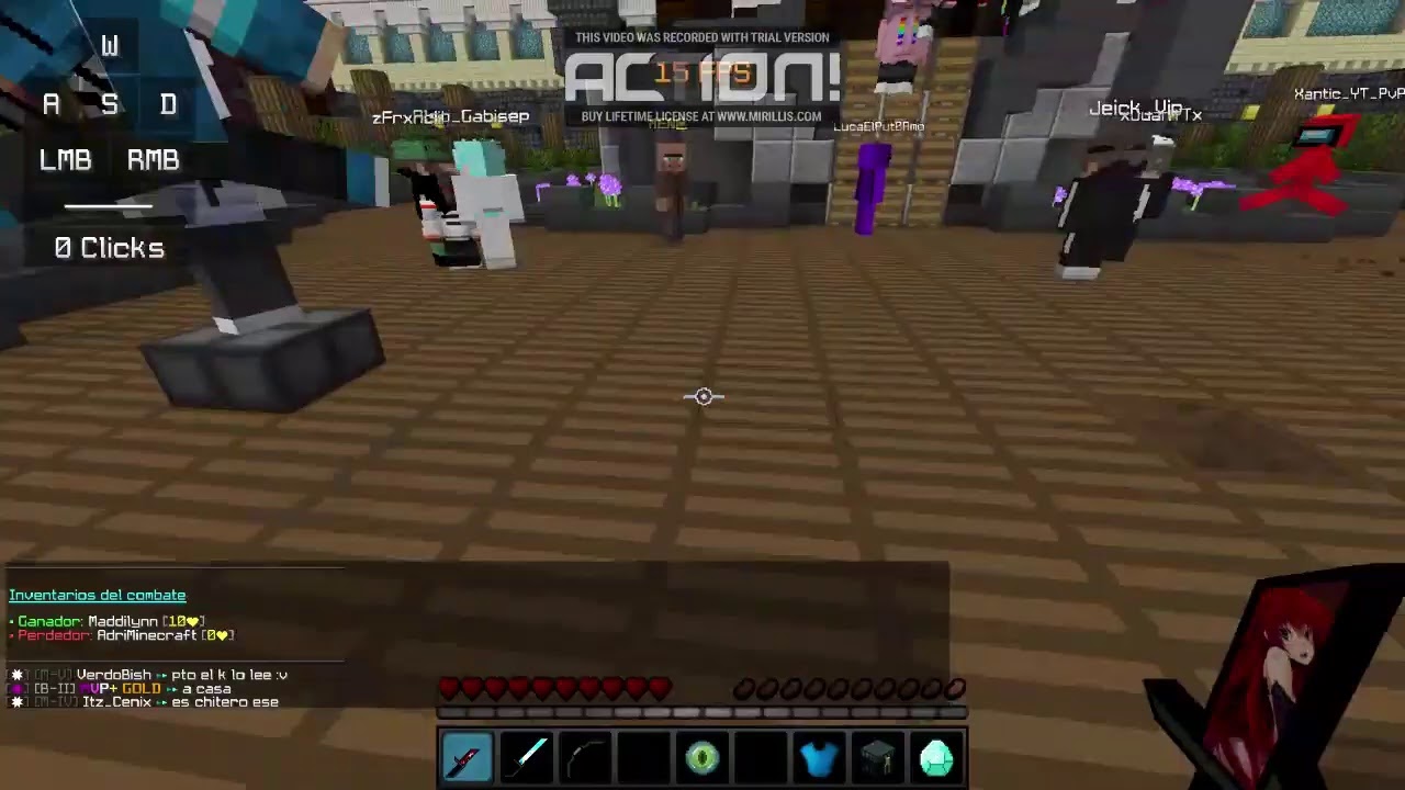 PvP con Subs en MC WIN10 / MC Java - YouTube