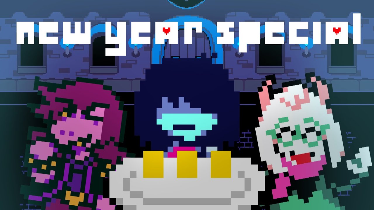 Ralsei baking a cake for Kris and Susie - Deltarune New Year Animation ...