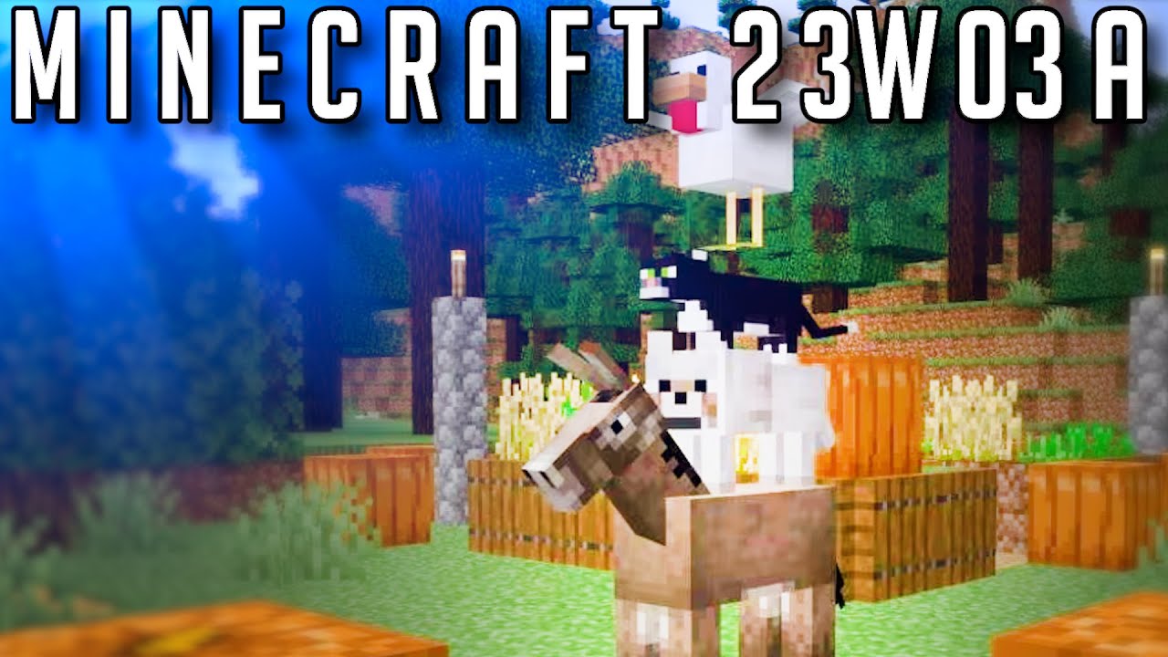 Minecraft Snapshot 23w03a : Fini le Jump Auto et la Limite de Blocs ! - YouTube