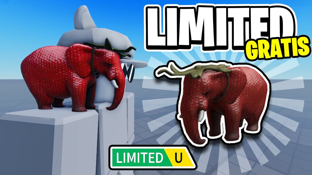ELEFANTE DE FRESA LIMITED 5,000 COPIAS! GRATIS EN ROBLOX! (FACIL DE ...