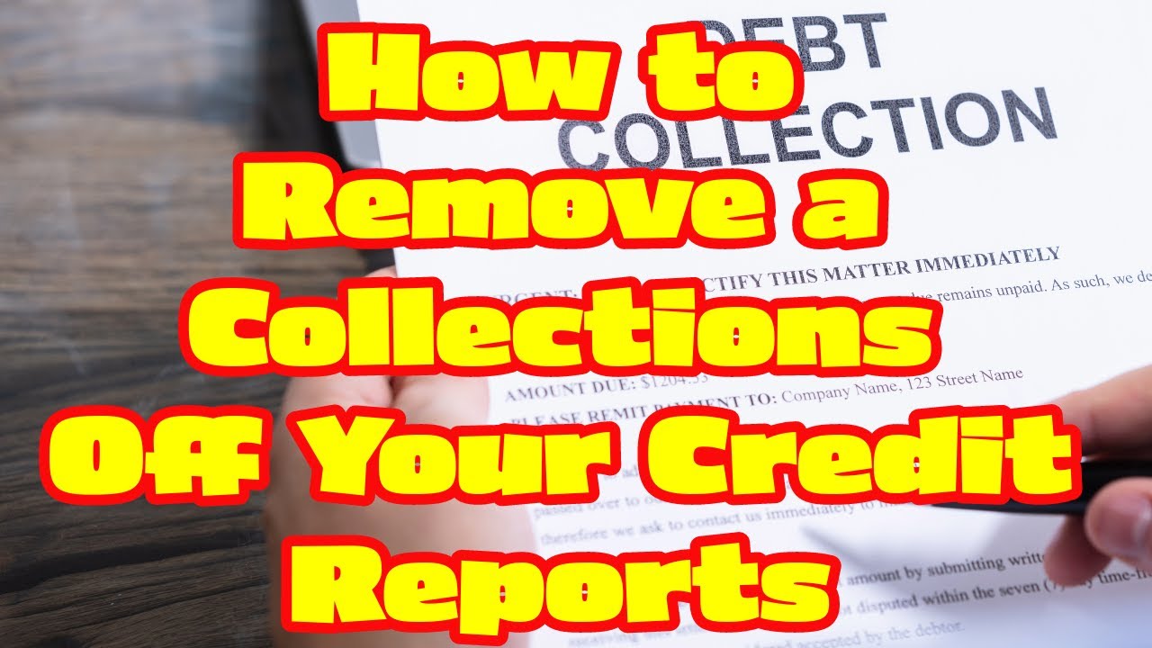 GET ANY COLLECTION OFF YOUR CREDIT REPORTS WITH THIS LETTER || REMOVE ...