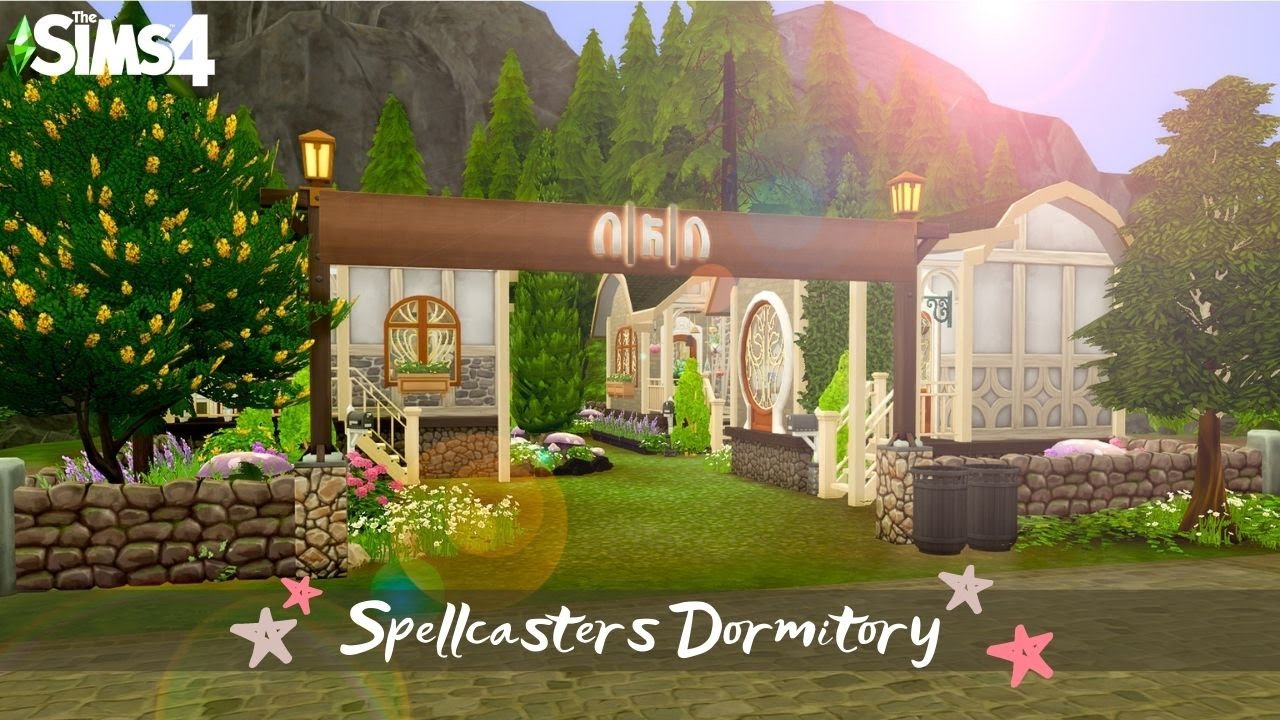 Spellcasters Dormitory | Sims 4 Speed Build - YouTube