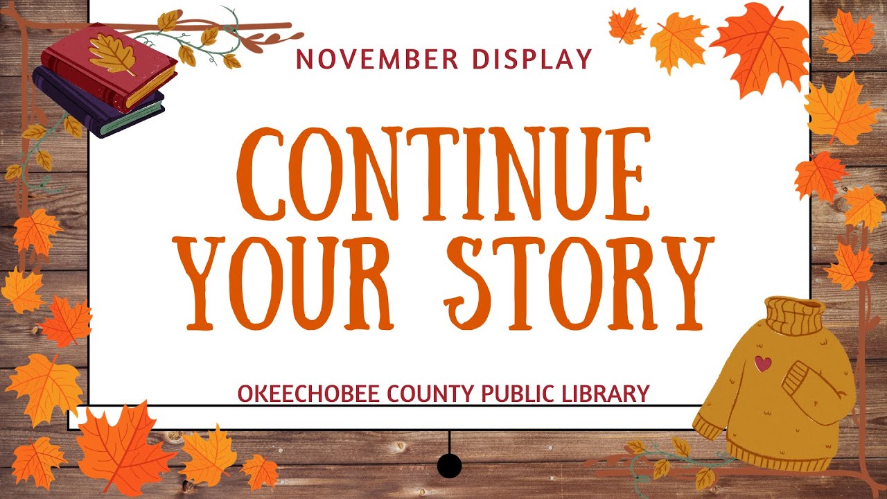 November Display: Continue The Story! - YouTube
