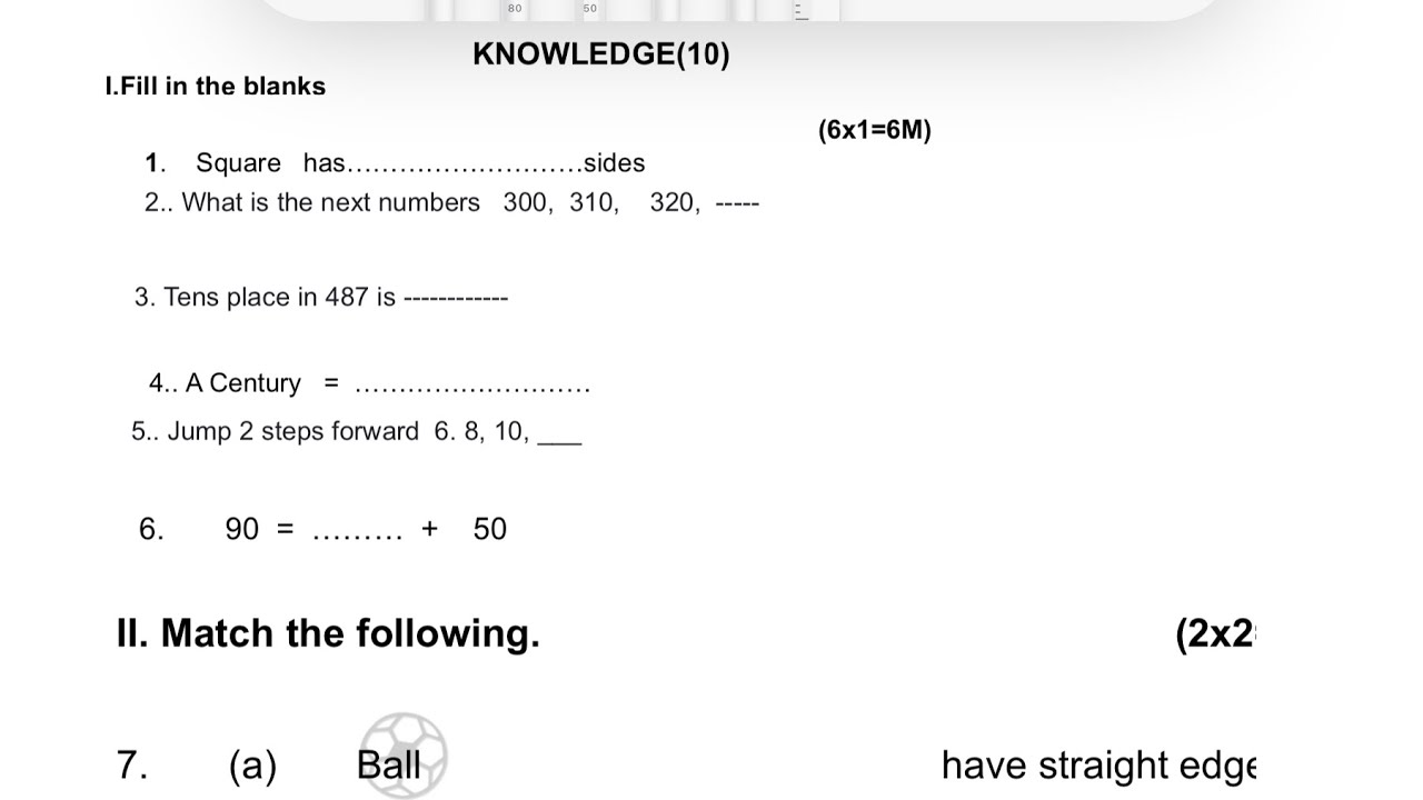 Class 3, maths, KVS Half yearly maths paper , midterm paper solution ...