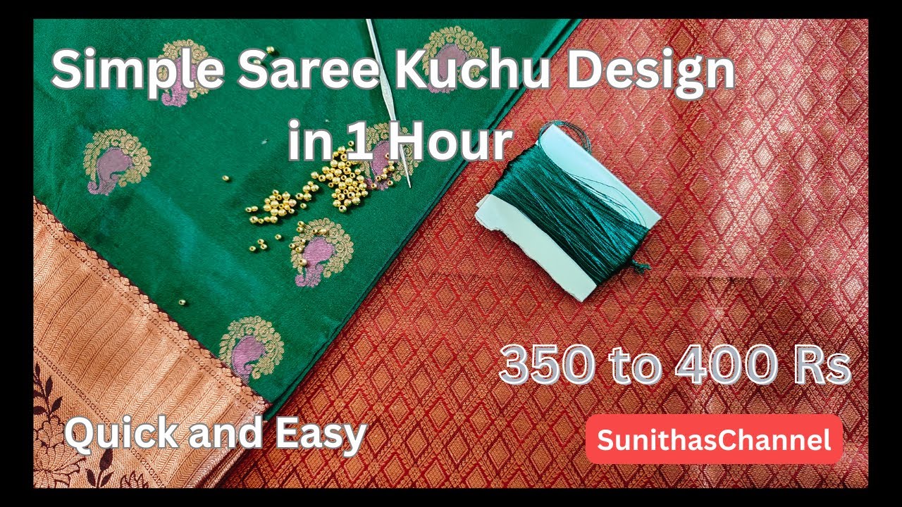 Single Step Saree Kuchu for Beginners | Basic Saree Kuchu Design | # ...