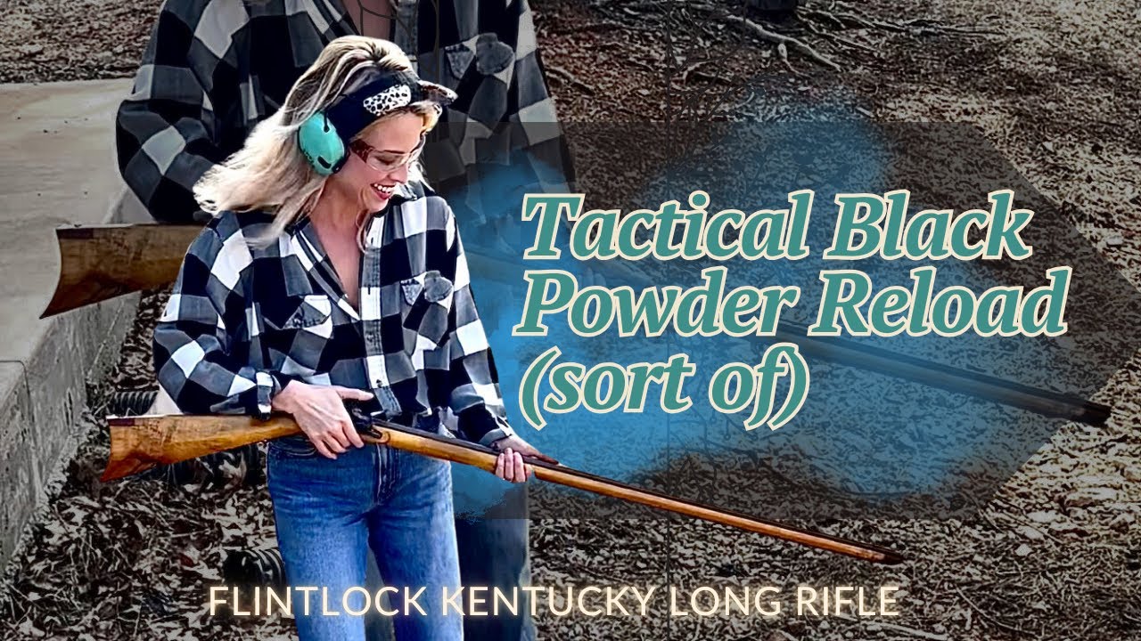 Tactical Black Powder Reload (sort of) Flintlock Kentucky Long Rifle ...