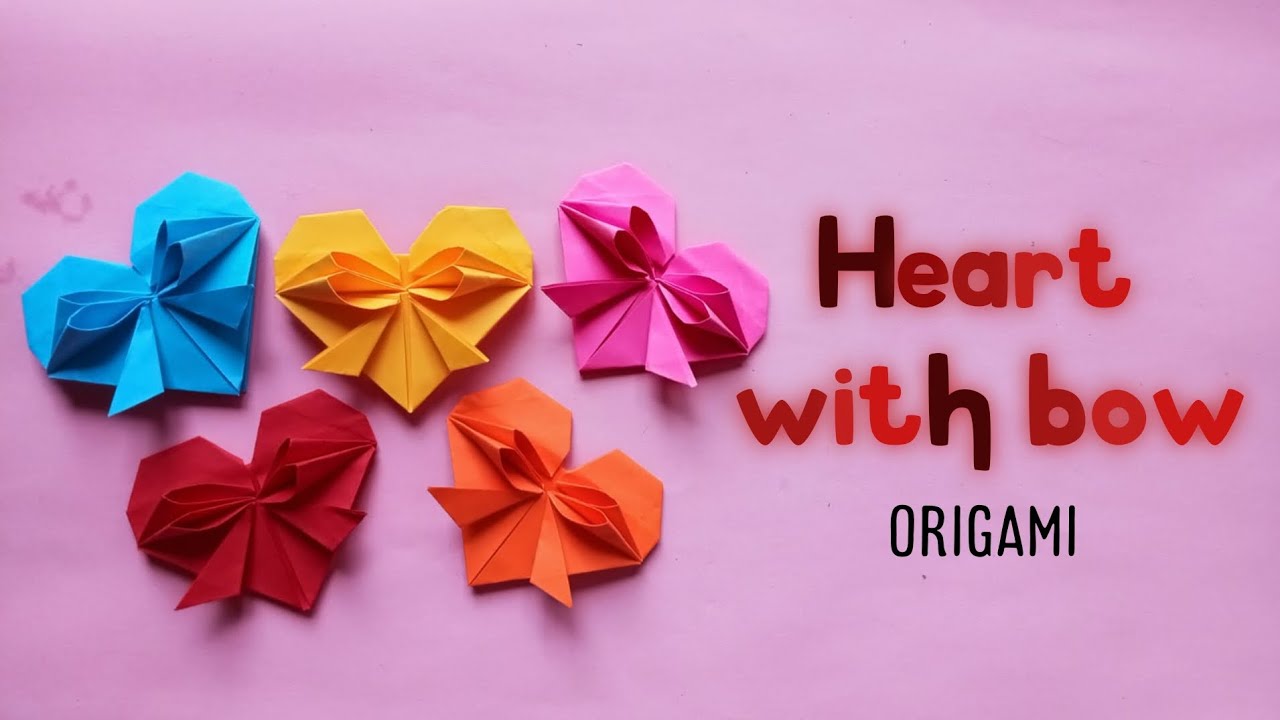 Heart With Bow Origami Tutorial How To Make Heart With Bow Step By heart-with-bow-origami-tutorial-how-to-make-heart-with-bow-step-by
