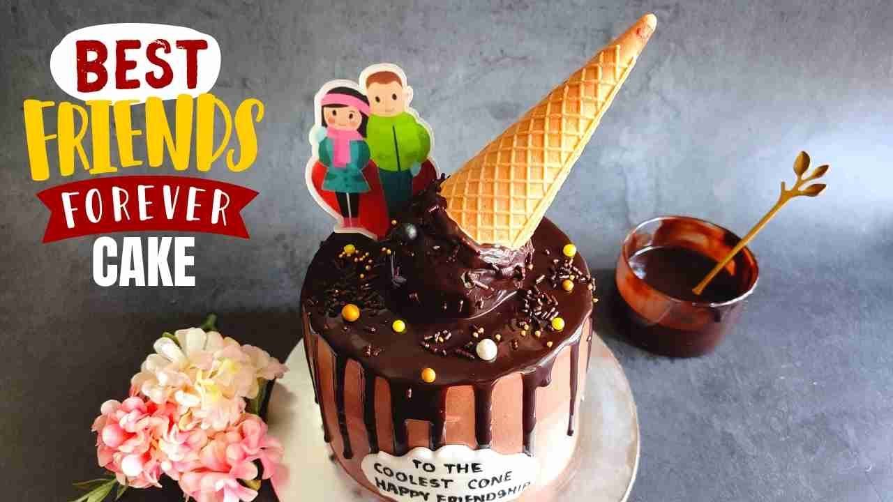 Friendship's Day Special Cake | Best Friends Cake | Death by Chocolate ...