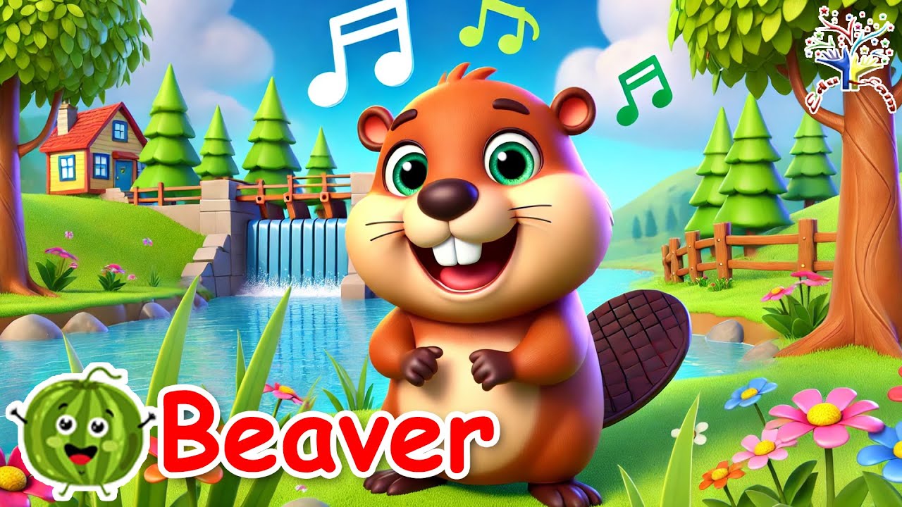 The Animals Sounds Song | Beaver Song | EduFam Nursery Rhymes & Kids ...