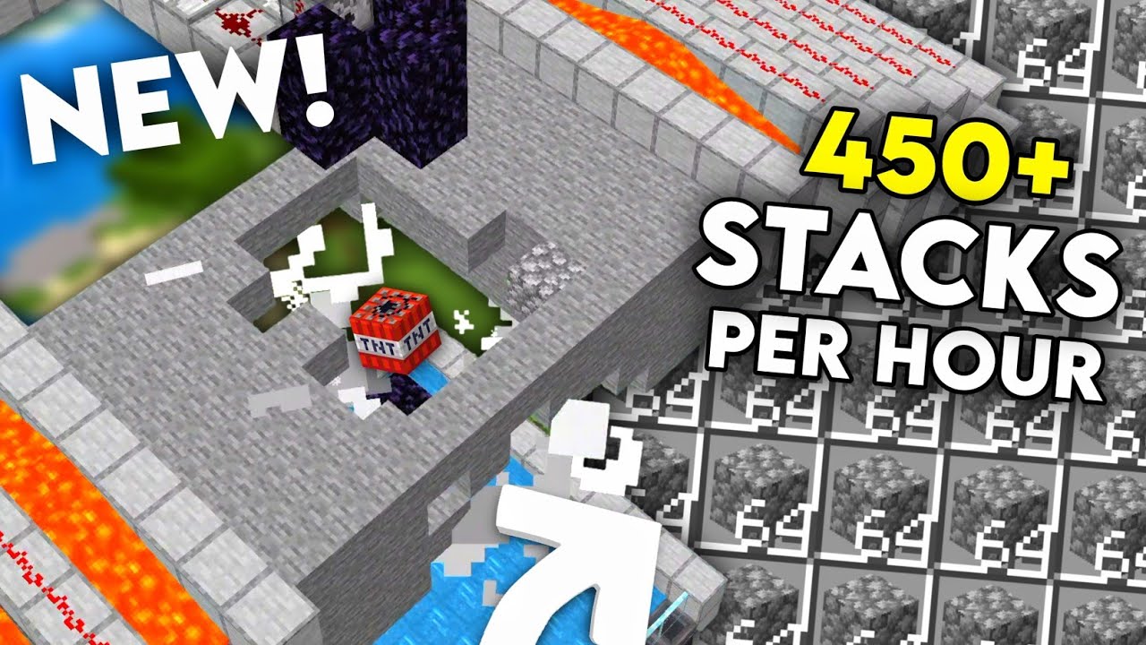 450 STACK COBBLESTONE IN JUST 10 STACK of TNT|| for Minecraft Bedrock 1 ...