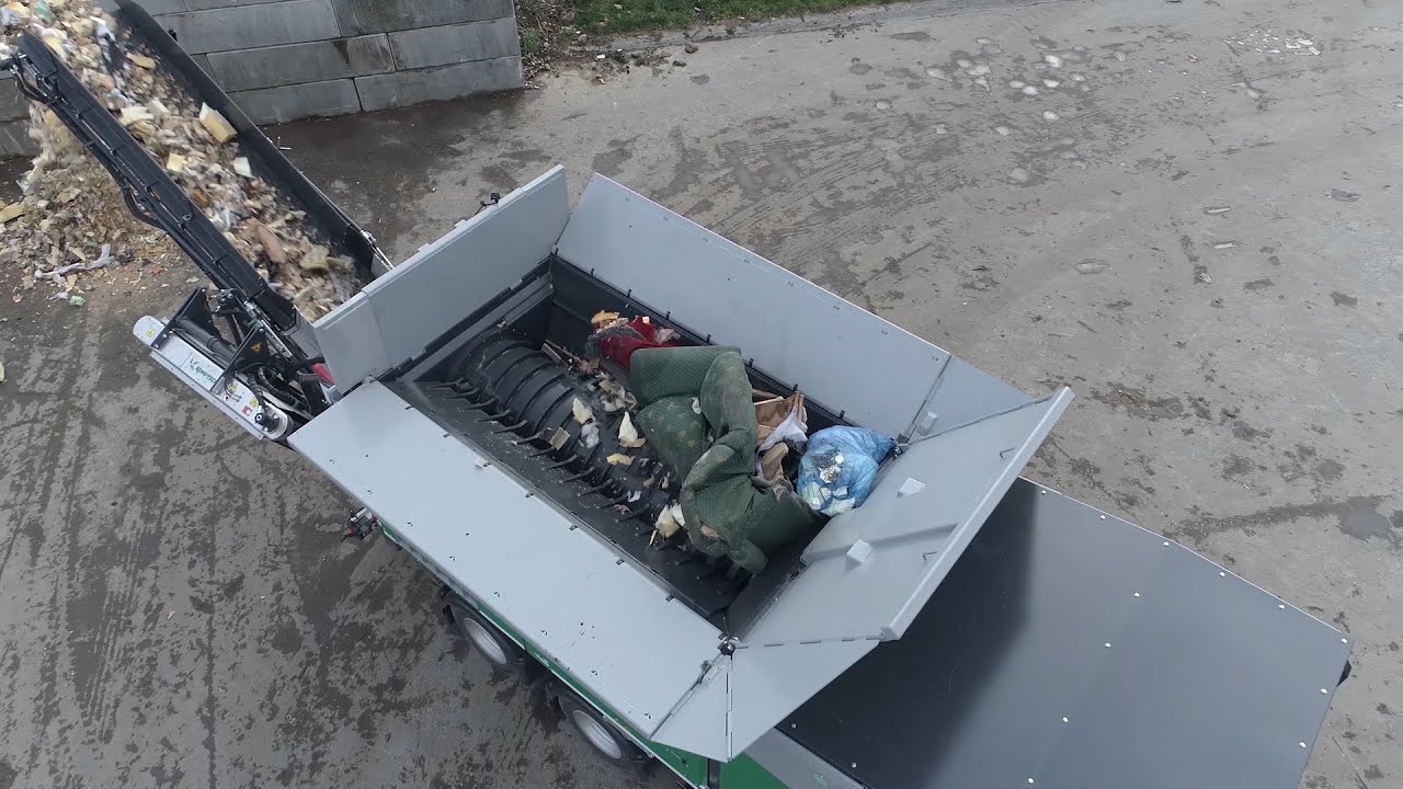 Komptech Terminator 6000 Single Shaft Waste Shredder - Processing Bulky ...