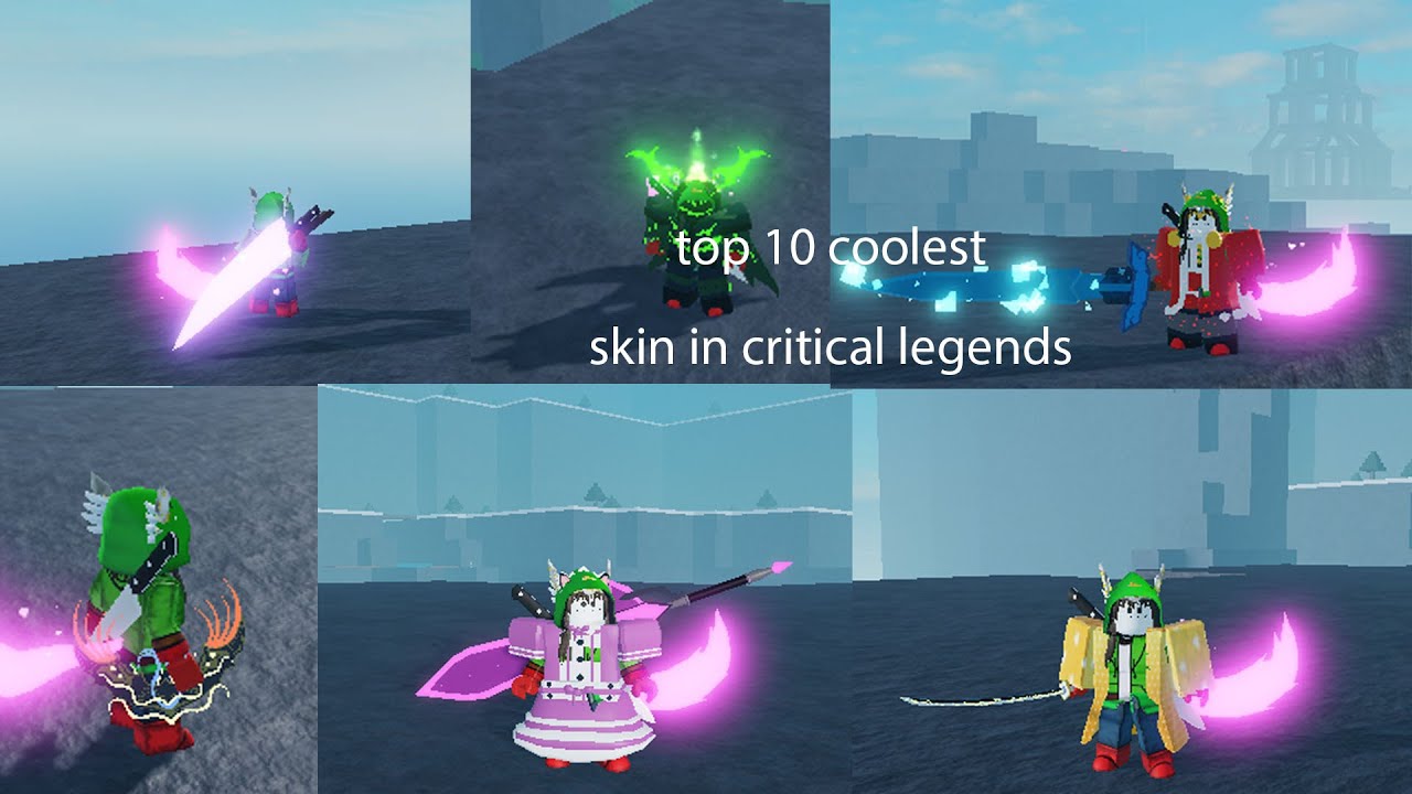 top 5 coolest skin in critical legends - YouTube