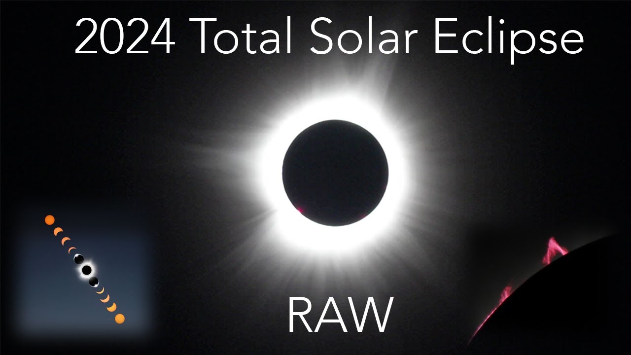 2024 Total Eclipse Raw Footage - YouTube