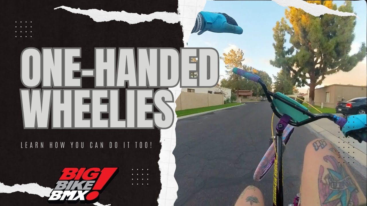 Learn to wheelie one-handed! - YouTube
