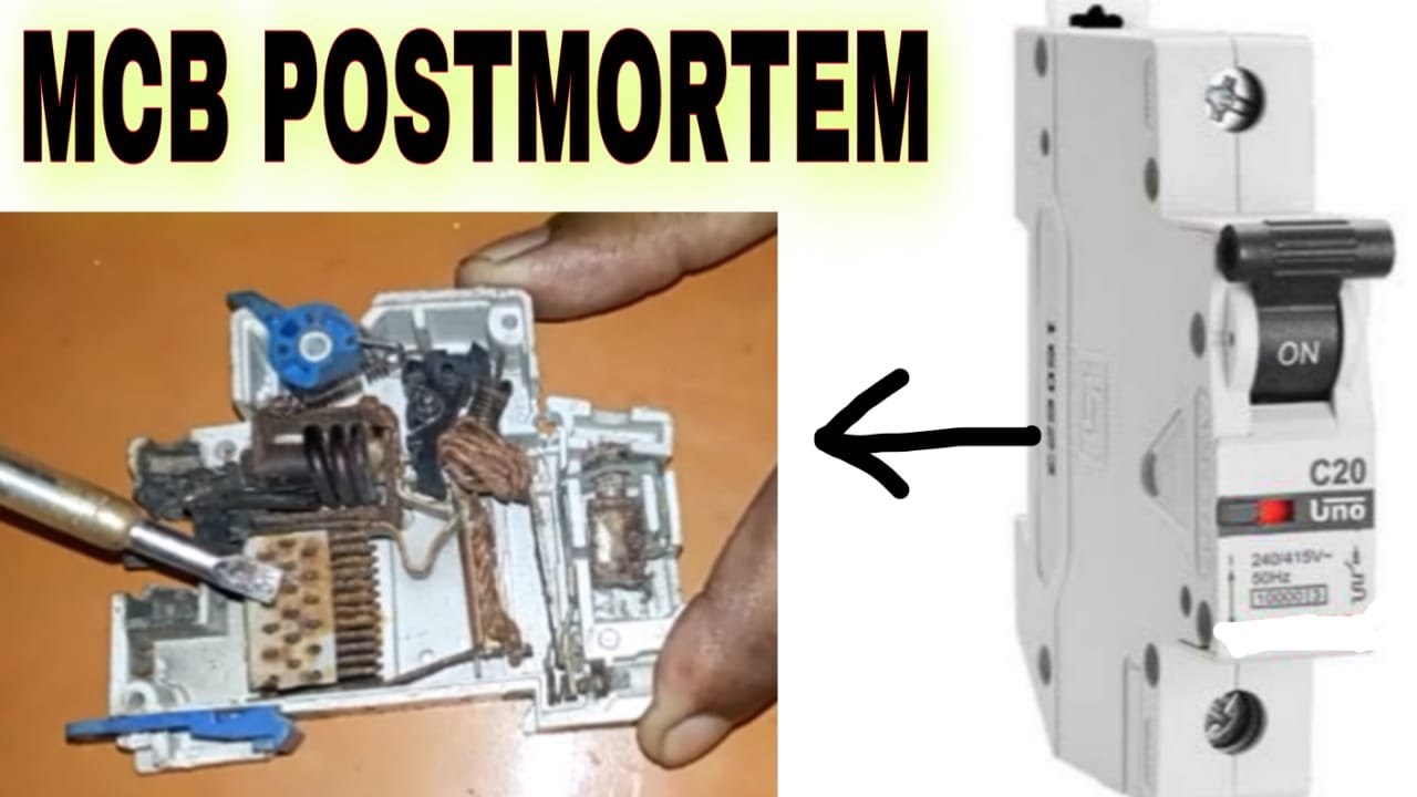 Postmortem of MCB | Short Circuit होने से MCB ट्रिप कैसे करता है MCB Full tutorial Concept of ...