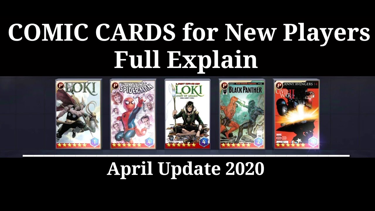 COMIC CARDS For New Players Full Explain April Update 2020 MFF - YouTube