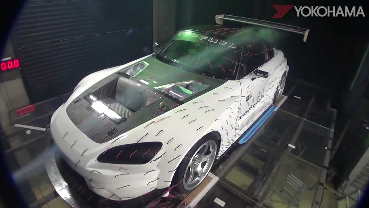 Voltex and Top Fuel wind tunnel testing the S2000s new aero! - YouTube