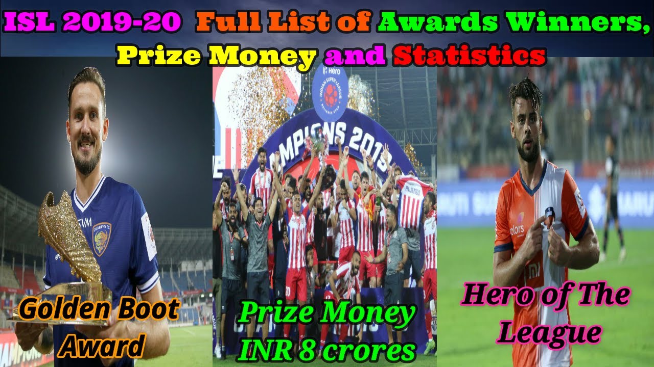 ISL 2019-20 Full List of Awards Winners, Prize Money and Statistics ...