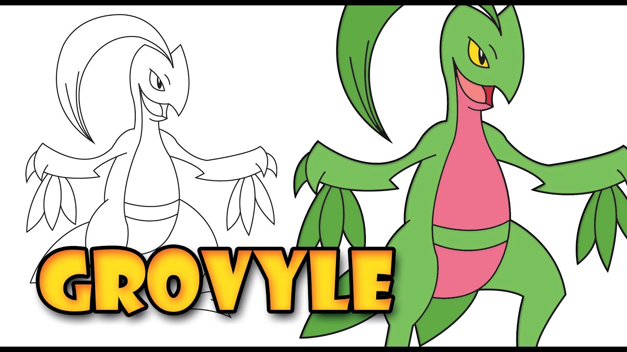 How To Draw Pokemon | Grovyle - YouTube