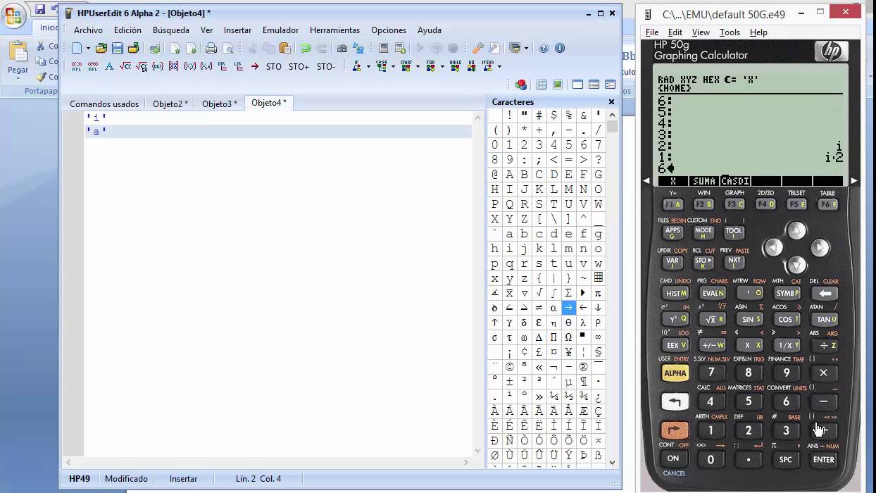 Video 3: Programacion de Calculadora HP 50g. Pasar programa a la ...