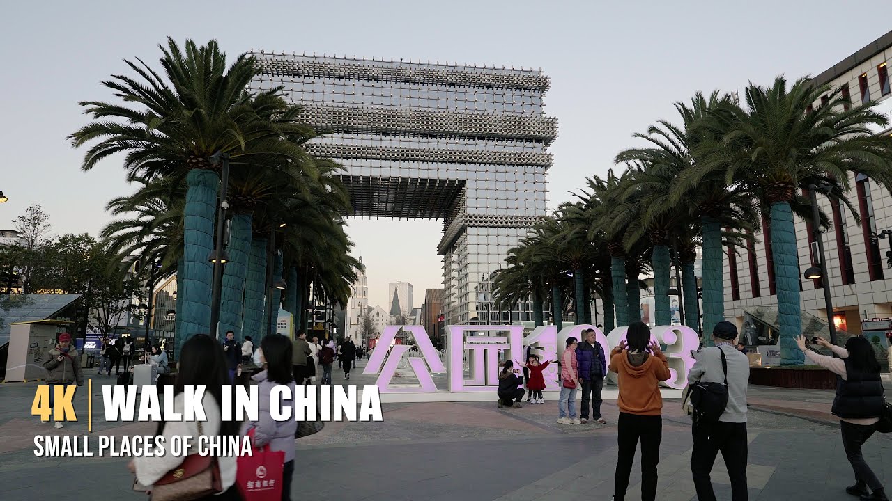 4K Walk in China | Park 1903 commercial street | Chinese version of Arc ...