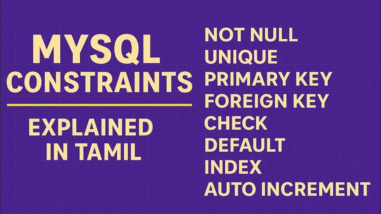 Master MySQL Constraints: NOT NULL, UNIQUE, PRIMARY KEY, AUTO INCREMENT & More MySQL Workbench ...