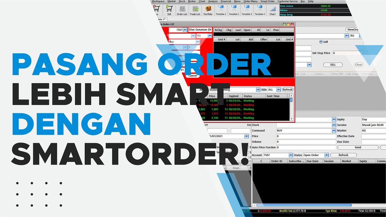 #027 PASANG ORDER LEBIH SMART DENGAN SMARTORDER || JUC SEKURITAS DAAN MOGOT - YouTube