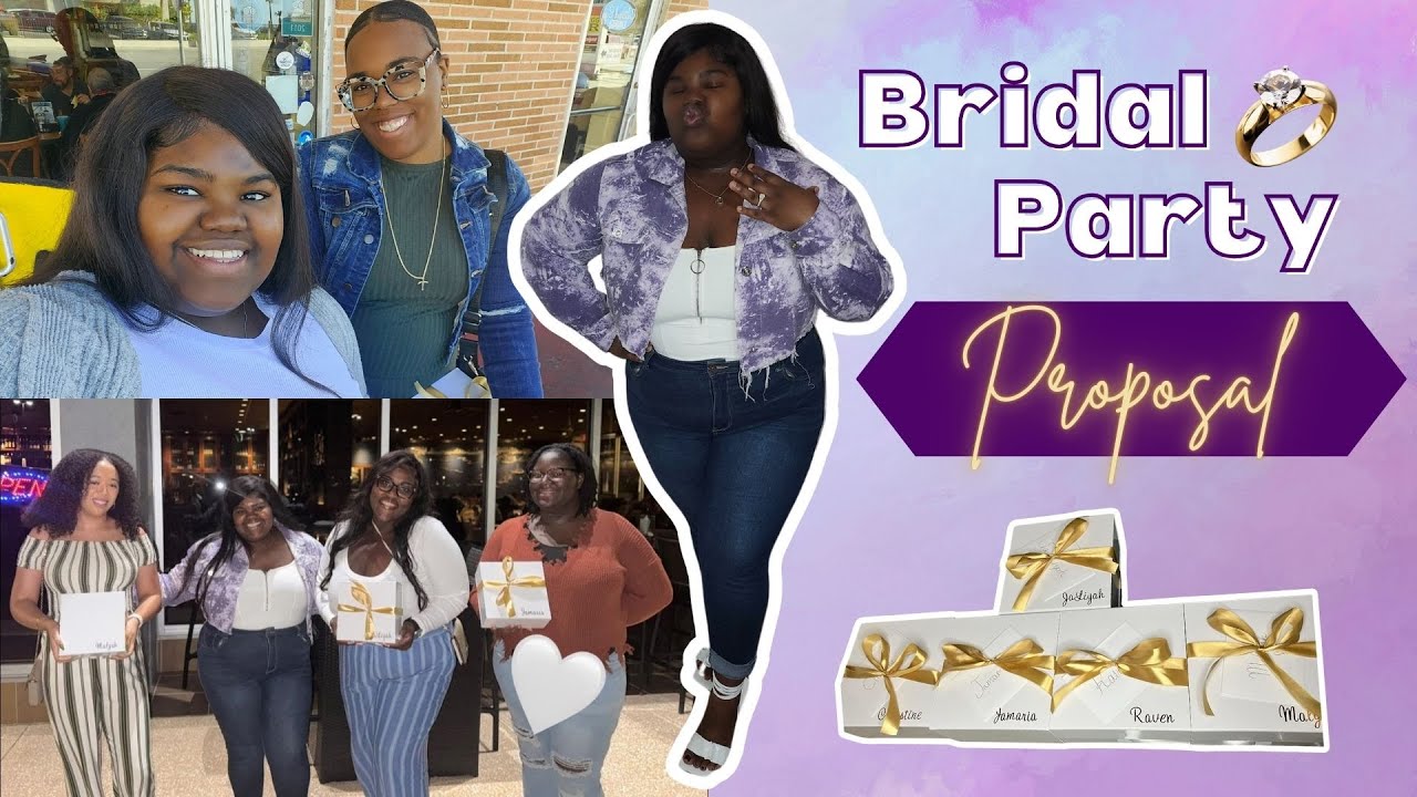 My Bridal Journey 👰🏾💍| DIY Bridesmaid Proposal Boxes + VLOG | Blessed ...