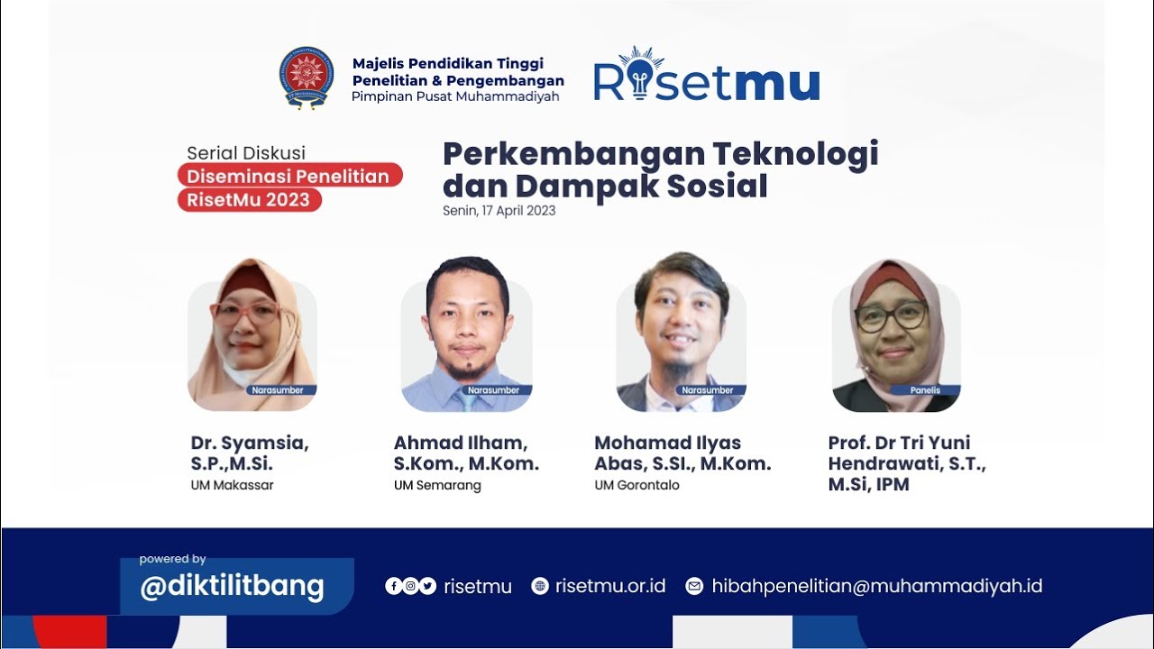 #9 Serial Diskusi Diseminasi Penelitian Hibah RisetMu 2023 - YouTube