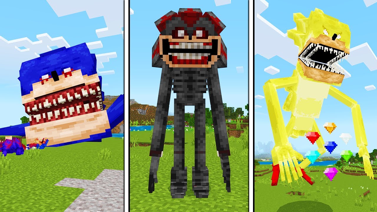 NEW Shin Sonic Tapes ADDON UPDATE in Minecraft Pocket Edition - YouTube