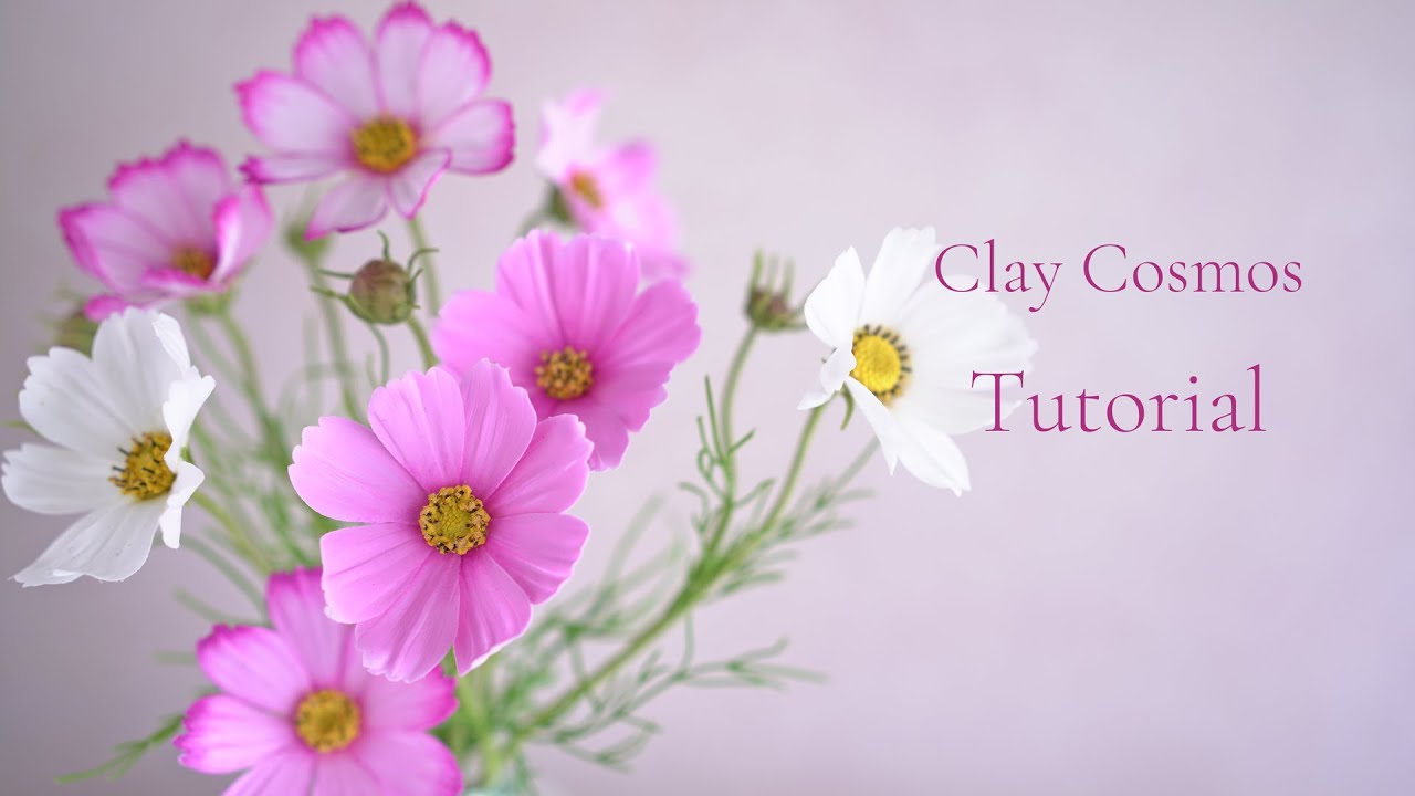 Members-Only Lesson: Cosmos Flower from Clay - YouTube