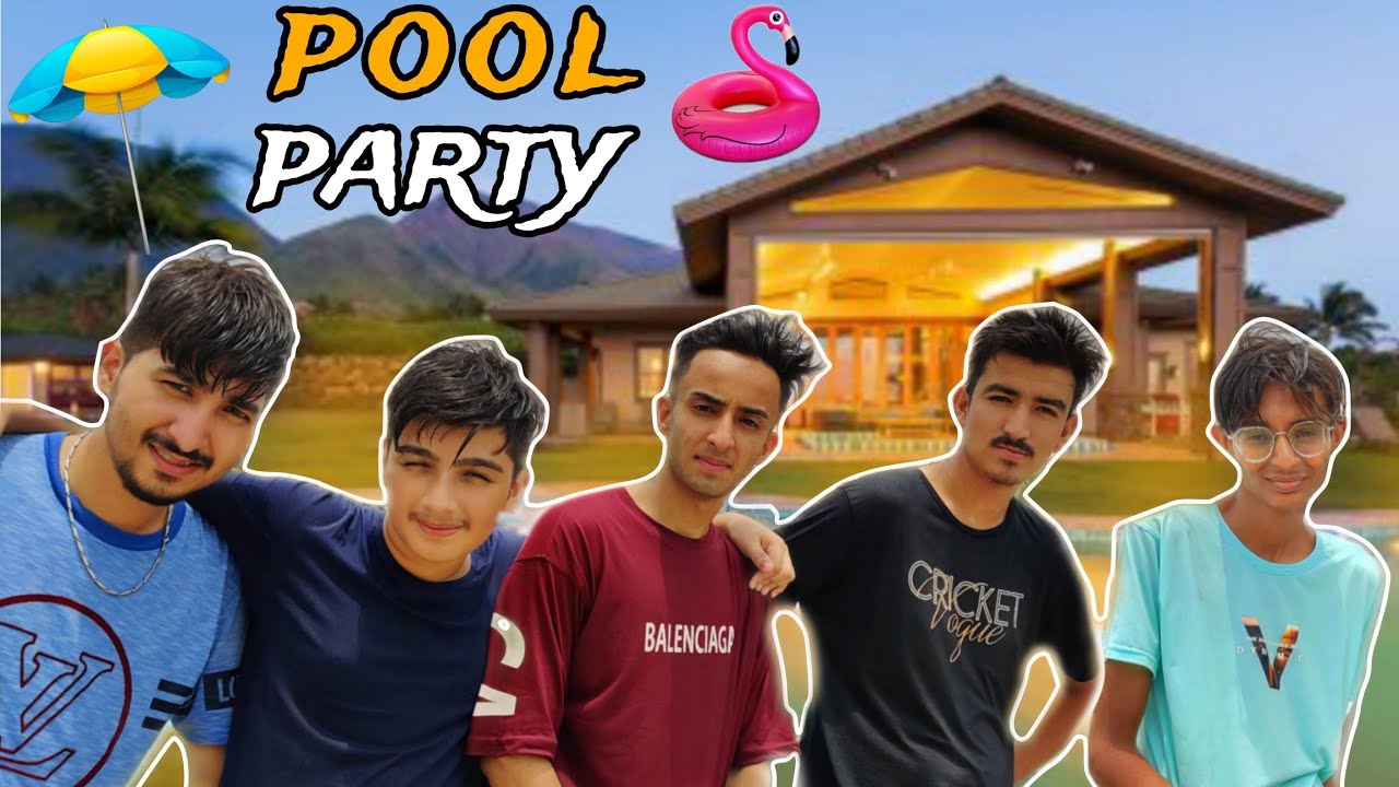 Pool Party Vlog With Friends In Mix Gathering Pool 🕺💃 - YouTube