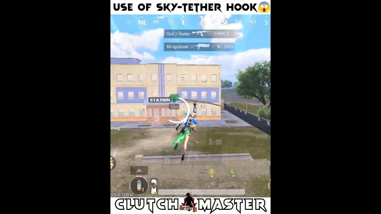 Sky-Tether Hook😱 in New Update #youtubeshorts #gaming #bgmi - YouTube