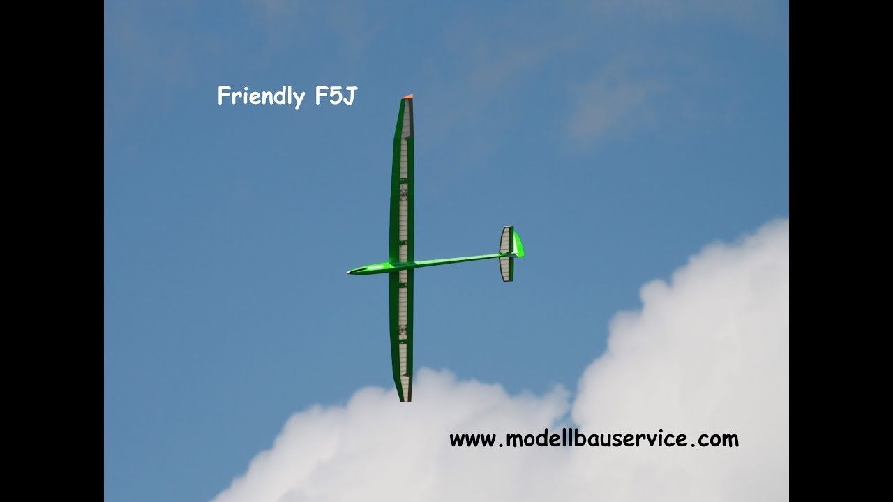 Friendly F5J - RC Segelflieger - 3,6m - 1,5kg - YouTube