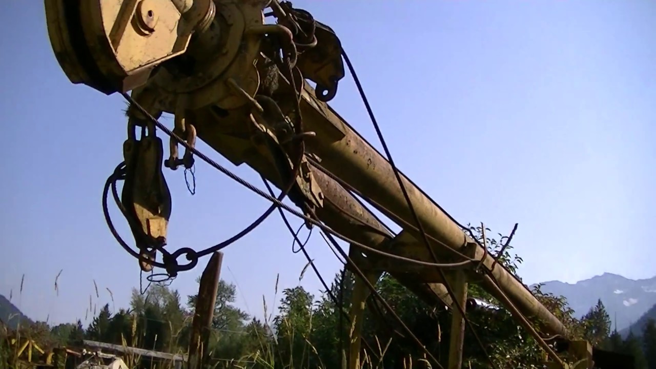 Old Truck Mounted Yarder - YouTube