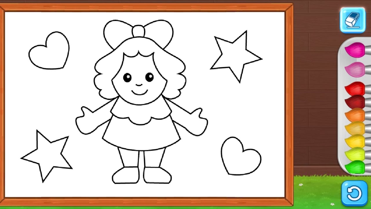 How to color doll - YouTube