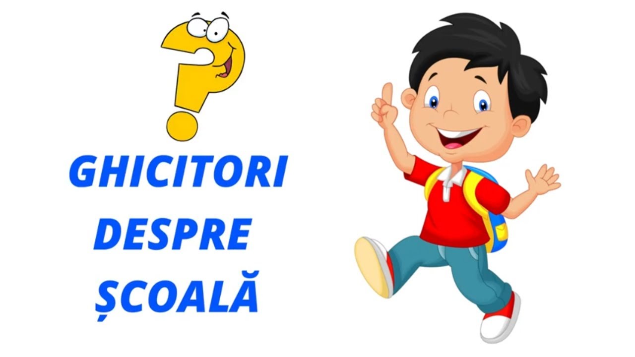GHICITORI despre școală - top 10 ghicitori pentru copii - YouTube
