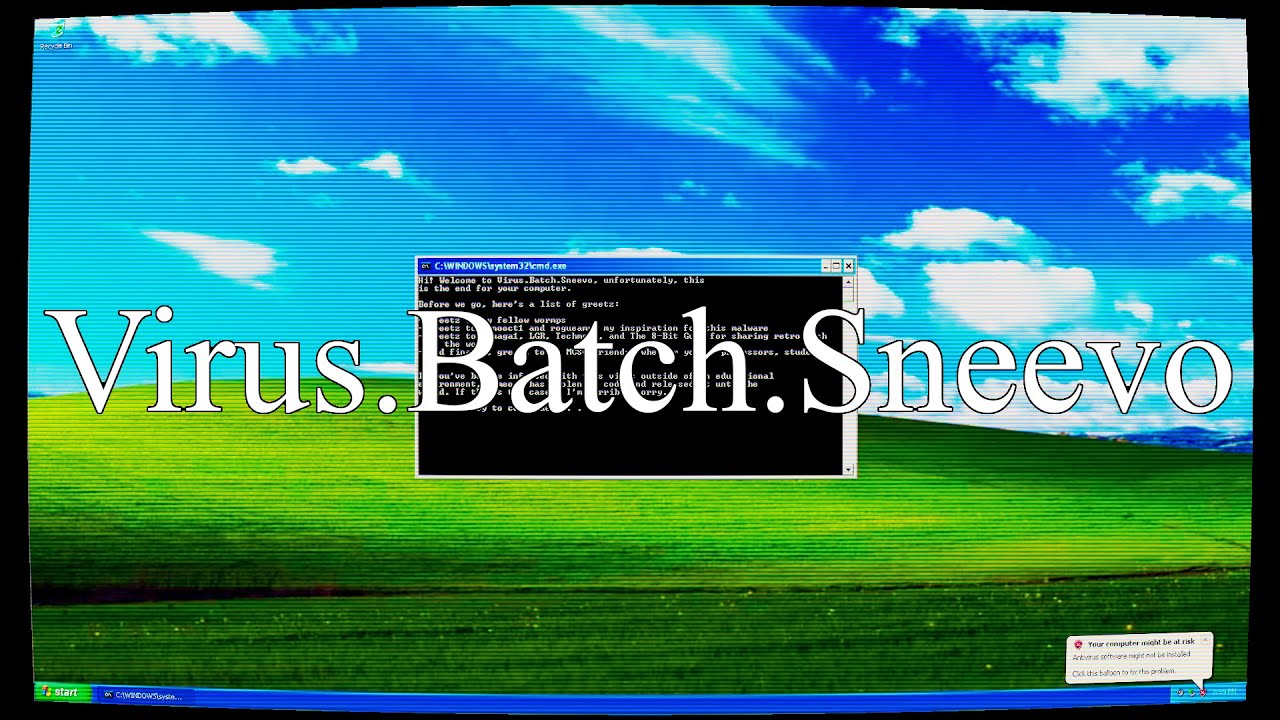 Virus.Batch.Sneevo Demonstration - YouTube