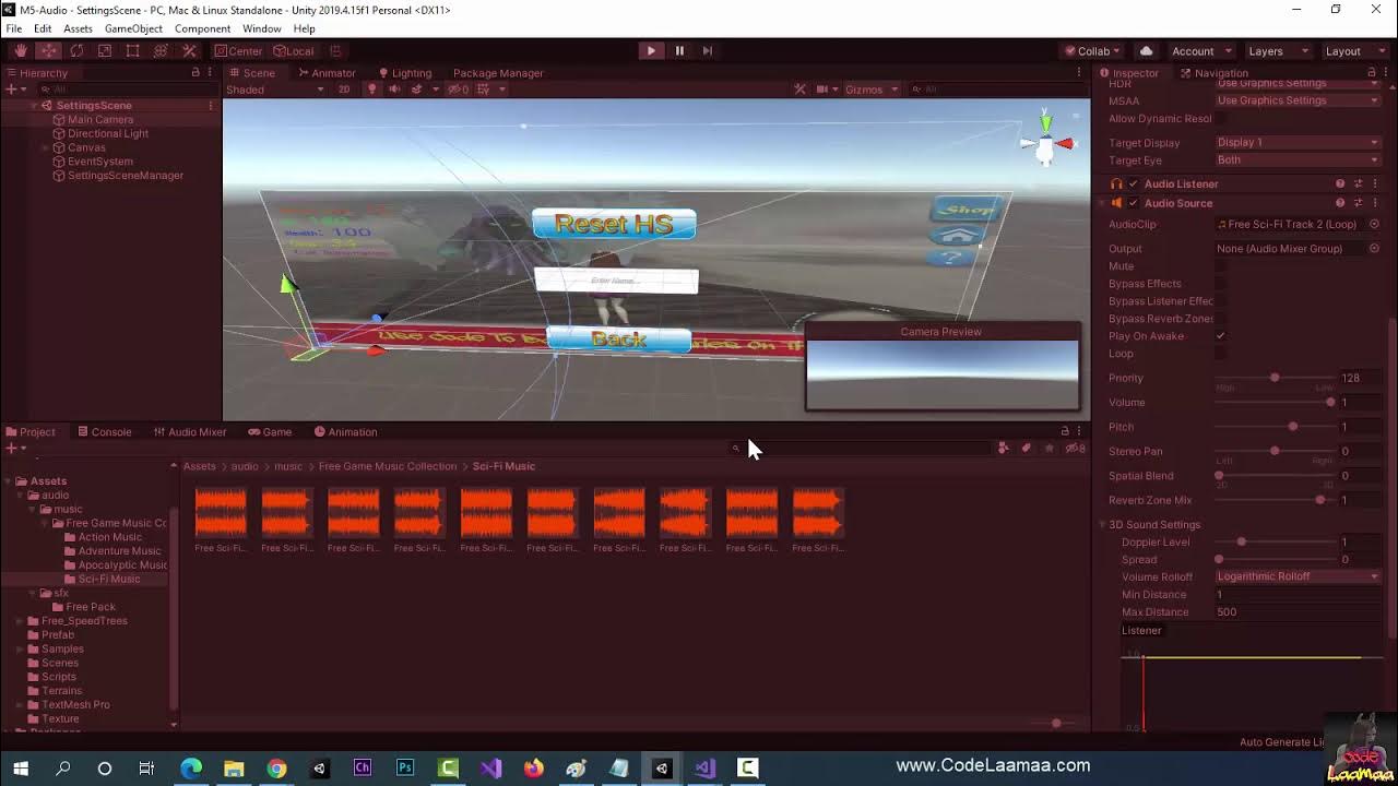 Master Audio, Sound Effects & Minimaps - Learn Unity3D Beginners Course - YouTube