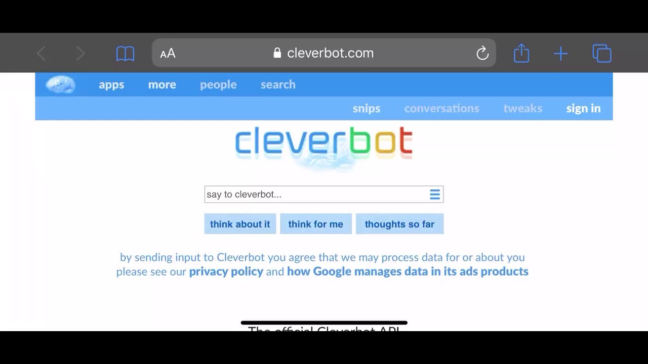 Cleverbot.mp4 - YouTube
