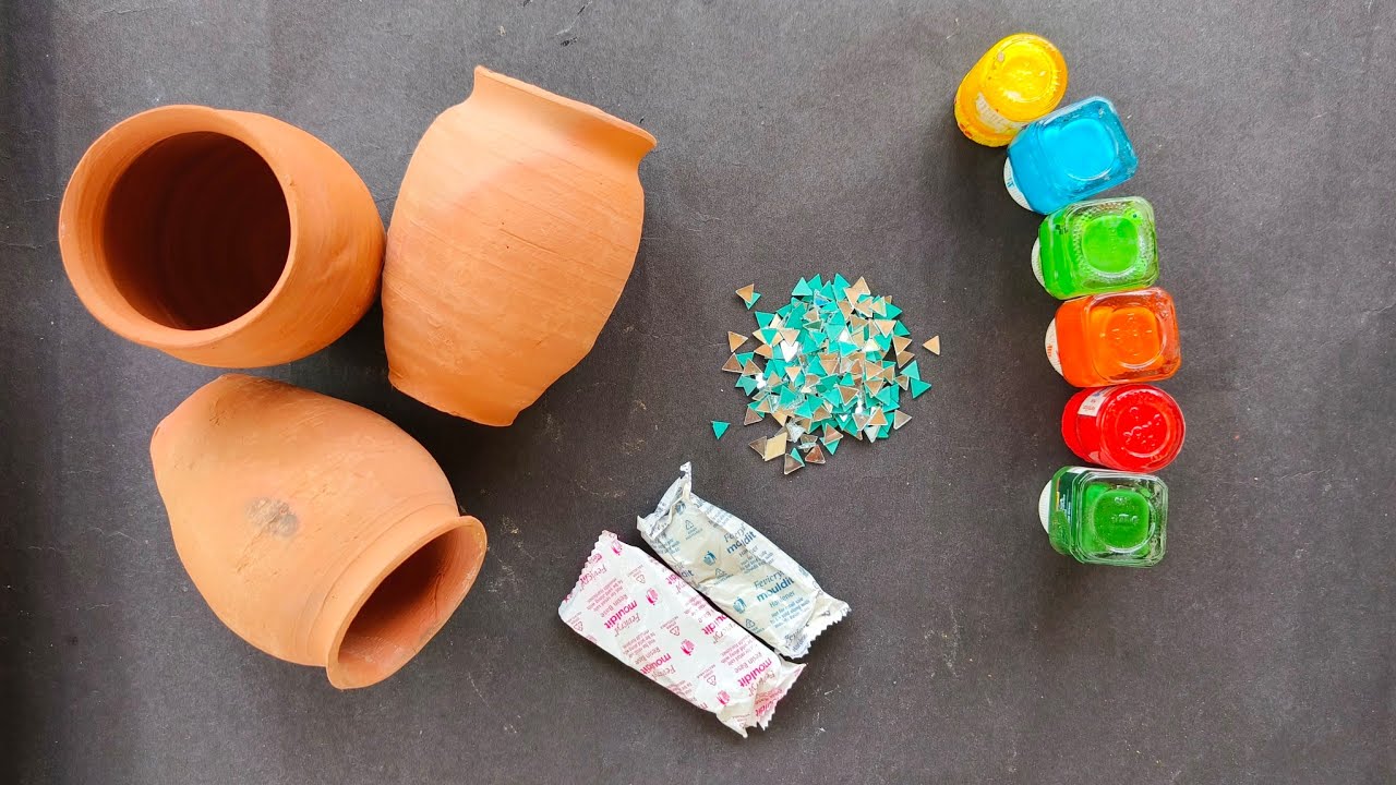 3 Easy Matki Painting Ideas | DIY Pot Decoration - YouTube