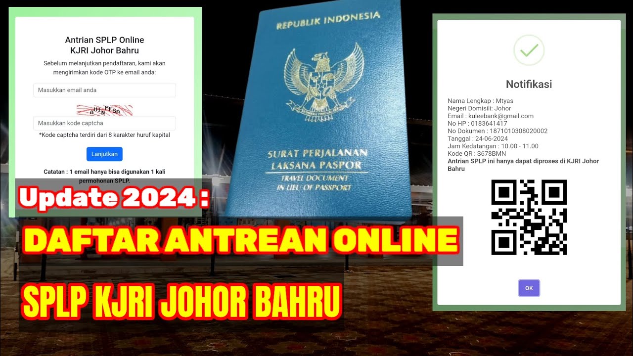 Update DAFTAR ONLINE SPLP KJRI JOHOR BAHRU 2024 #antreansplp #splpkjri ...