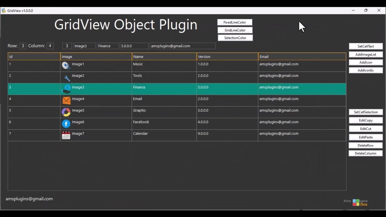 GridView Object Plugin v1 0 0 0 - YouTube