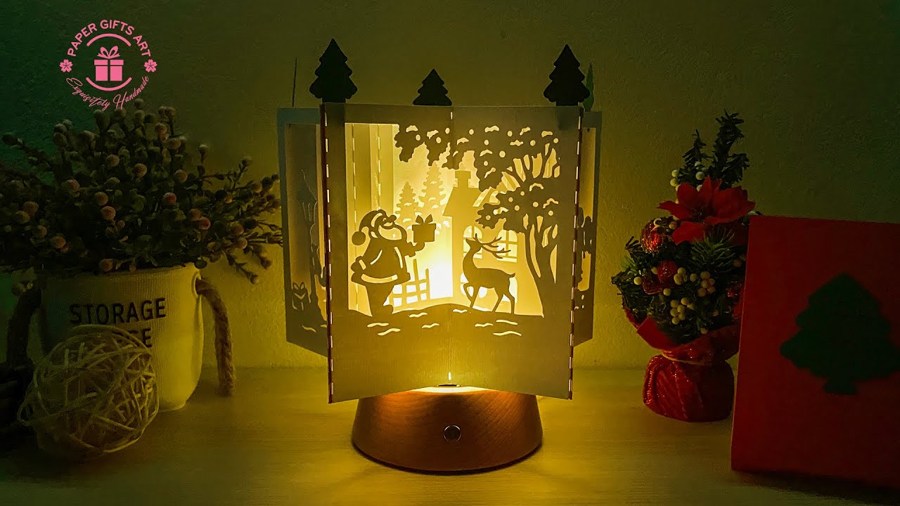 How to Make Christmas Star Lantern Book - 3D Star Book Craft - YouTube