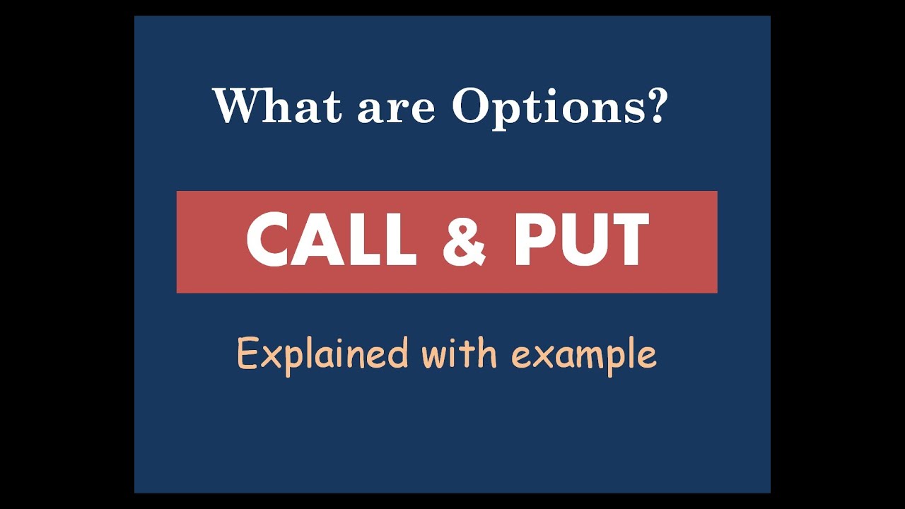 What are options? Call and put explained with example. Derivative ...